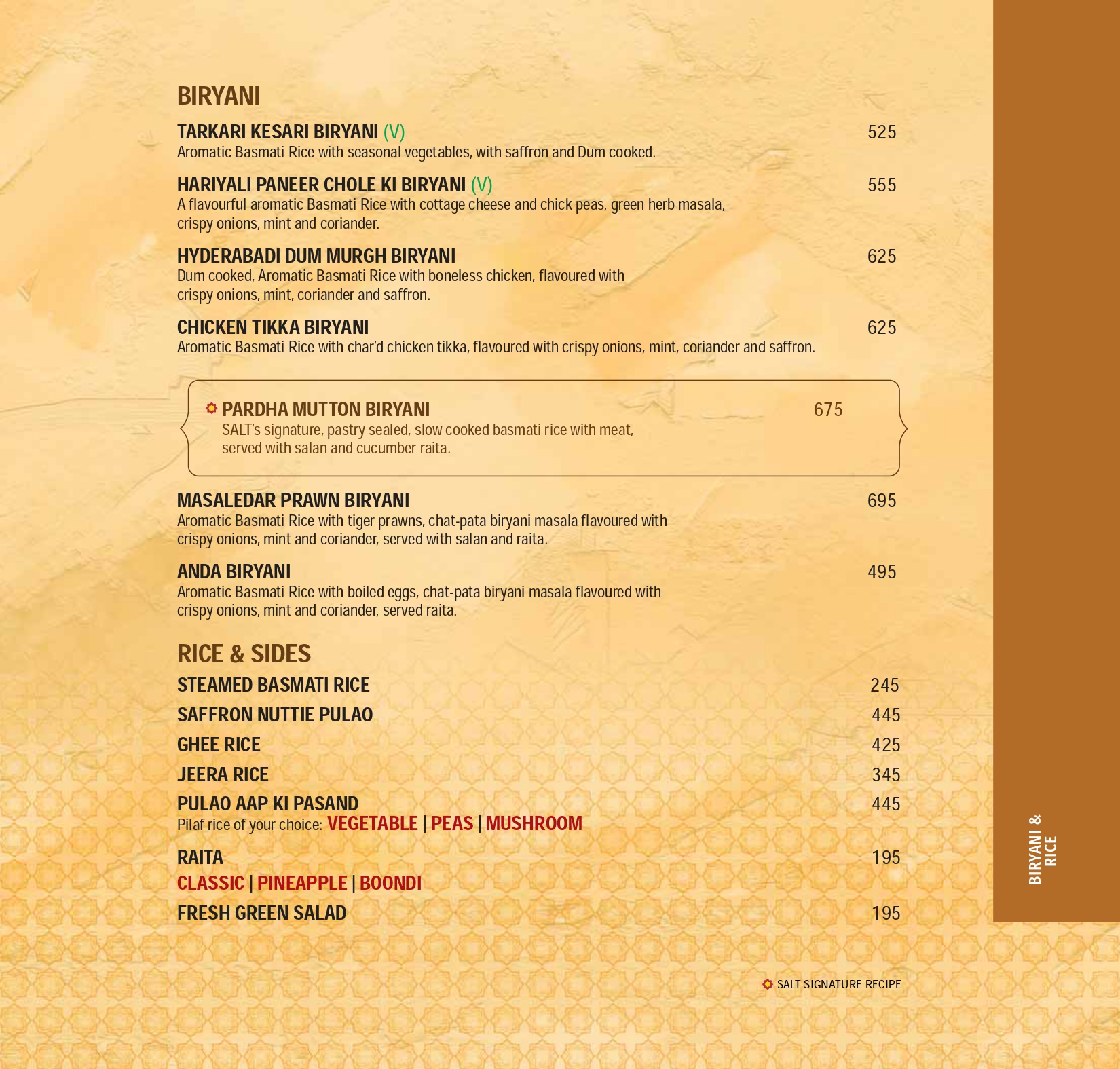 UB City – MG Road – SALT – Indian Restaurant