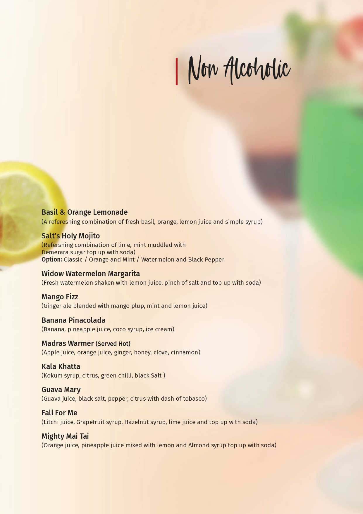 UB City – MG Road – SALT – Indian Restaurant